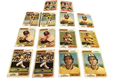 1974 Topps "Washington" Padres Error cards 14 card lot | eBay