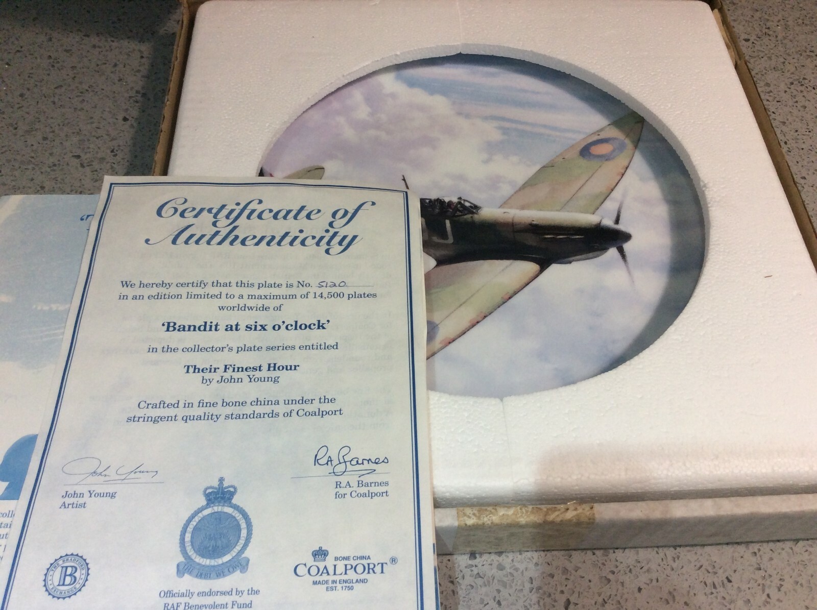 WWII RAF Aircraft/Plane COALPORT BRADEX Michael Turner Collector Plates ...