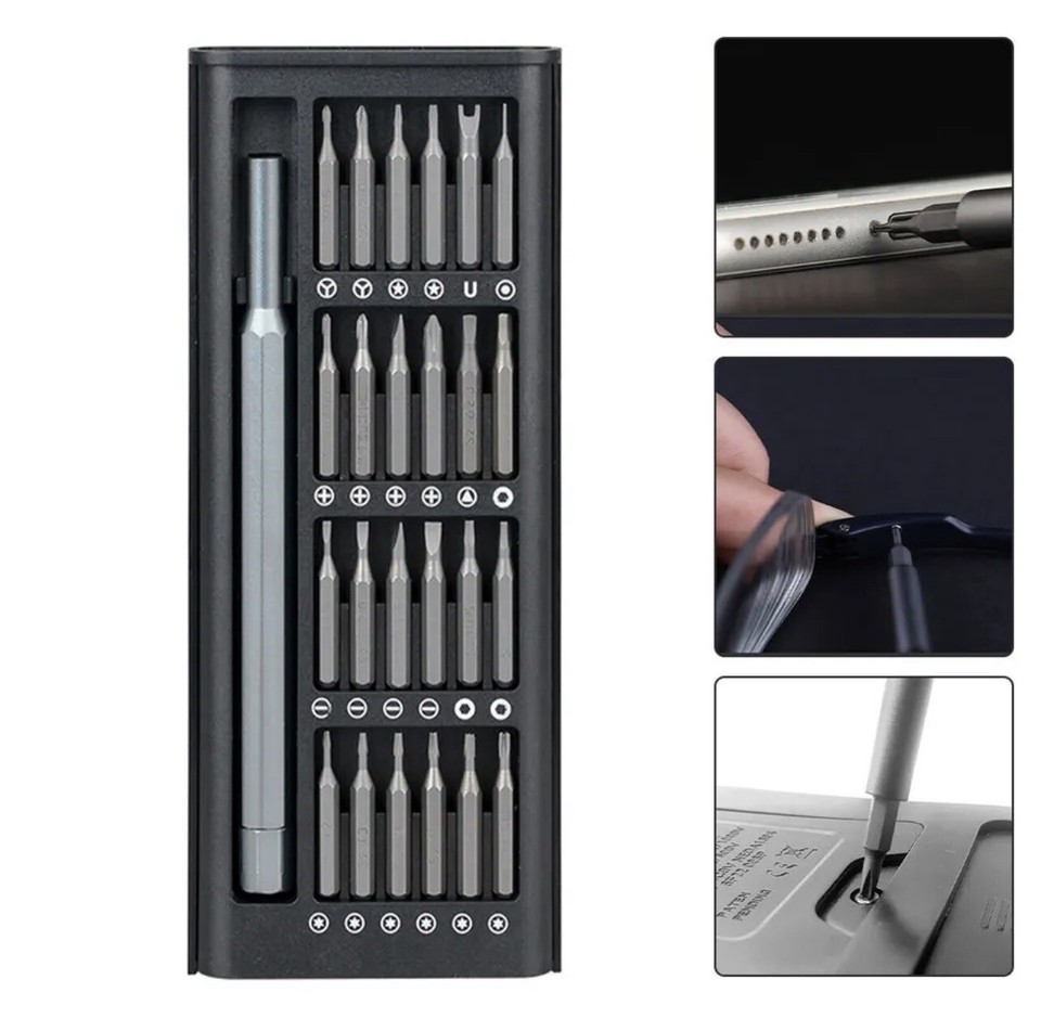 Screwdriver Kit 25 In 1 Precision Bits Screwdriver Set Mini Hex Tool | eBay