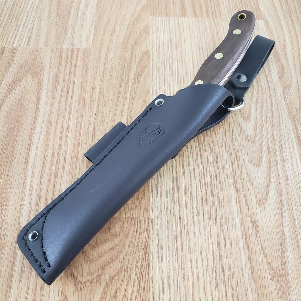 Condor Bisonte Fixed Knife 4.63" Full Tang 1095HC Steel Blade Walnut ...