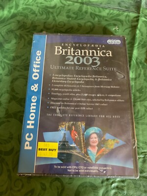 Encyclopedia Britannica 2003 VINTAGE PC GAME/SOFTWARE Shelf198 | eBay