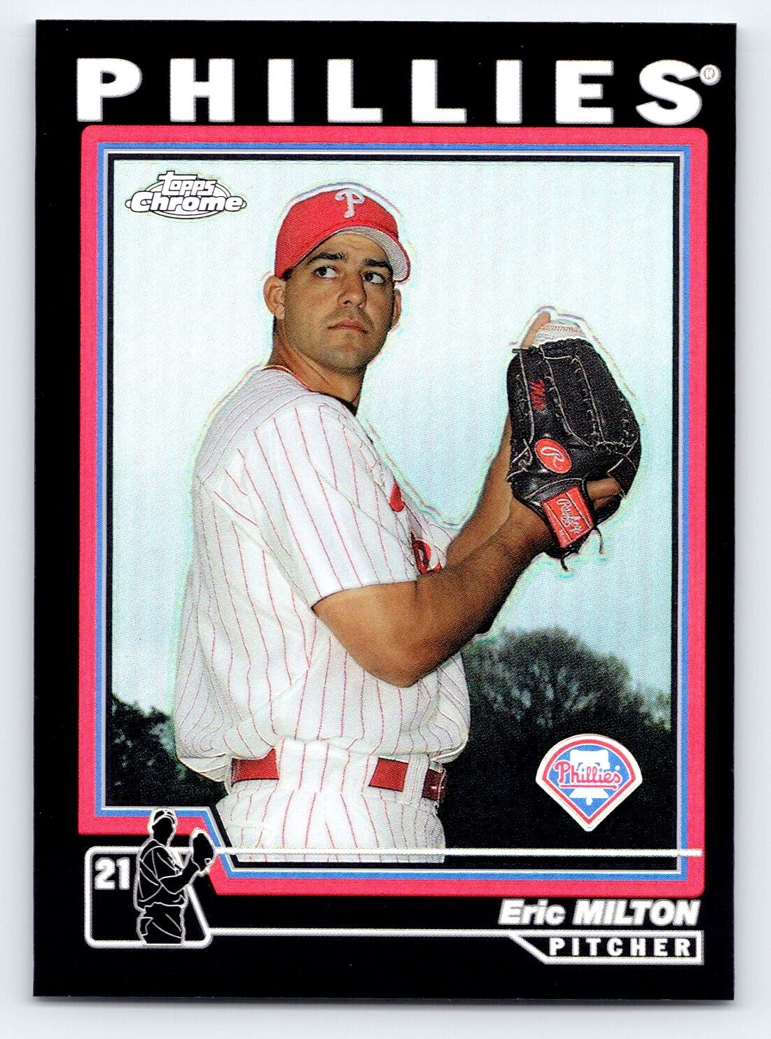 ERIC MILTON 2004 Topps Chrome Black Refractor Card SP #434 Philadelphia ...