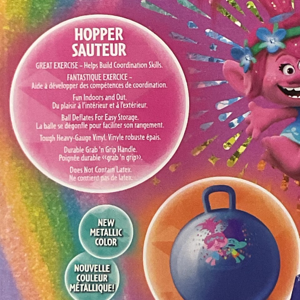 DreamWorks Trolls 15" Hopper Ball by Hedstrom, Poppy Design, Kids ...