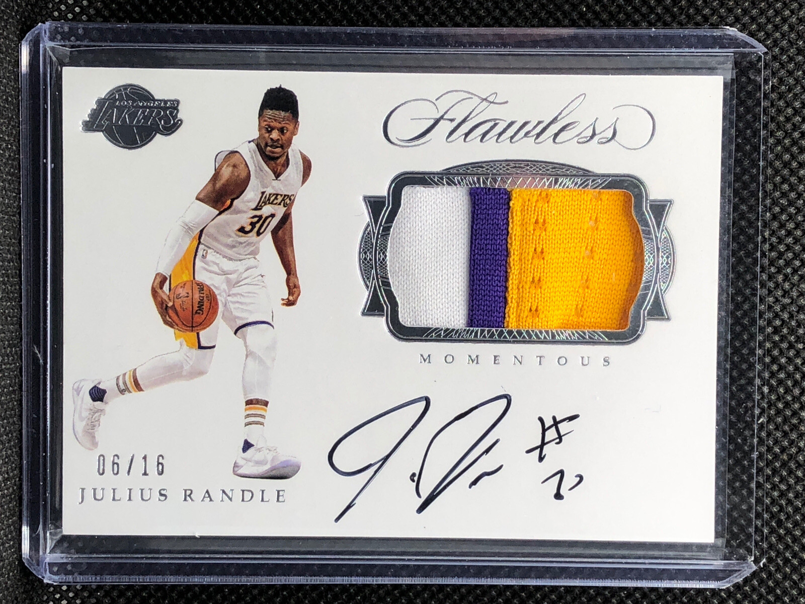 16-17 Flawless Momentous Signature Autograph Julius Randle Auto Patch ...