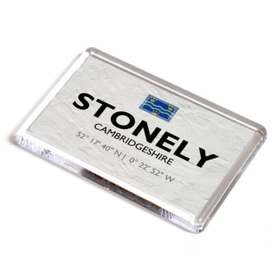 FRIDGE MAGNET - Stonely, Cambridgeshire - Lat/Long TL1067 | eBay UK