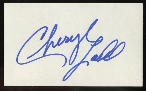 Cheryl Ladd signed autograph 3x5 cut Actress: Charlie's Angels BAS ...