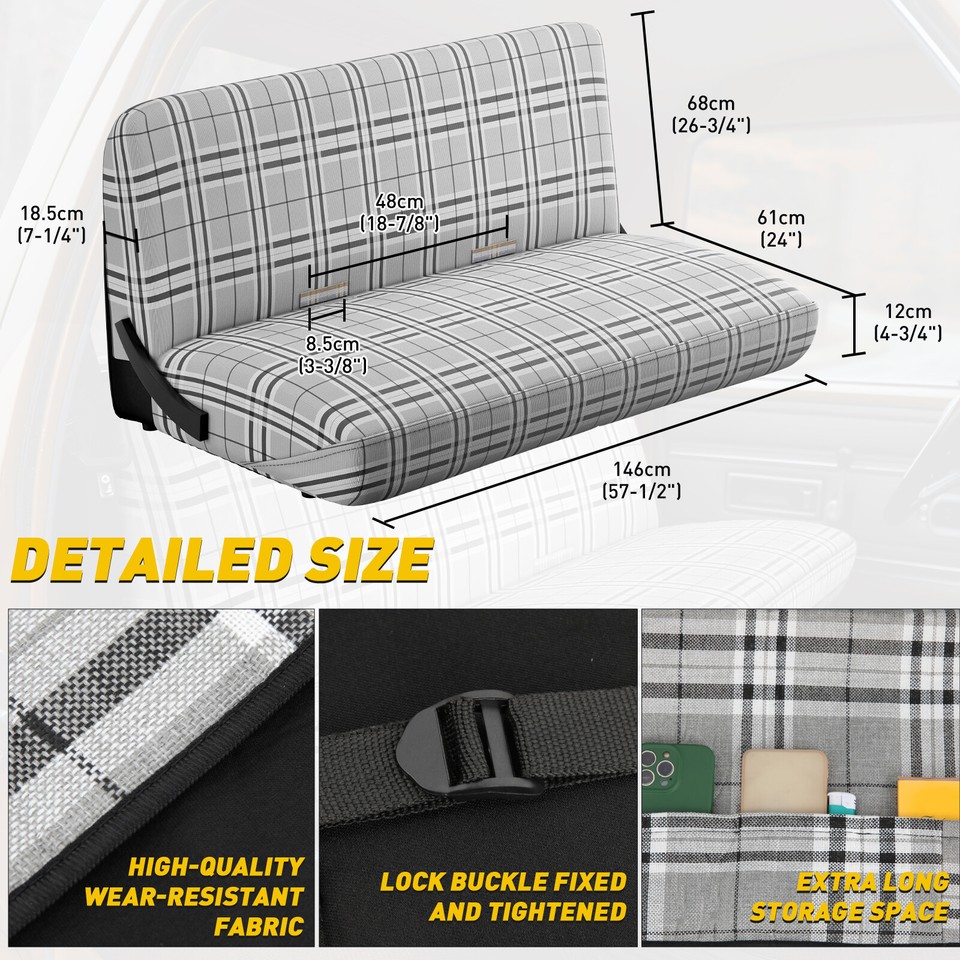 Full Size Front Saddle Blanket Bench Seat Car Covers For Dodge W100 ...