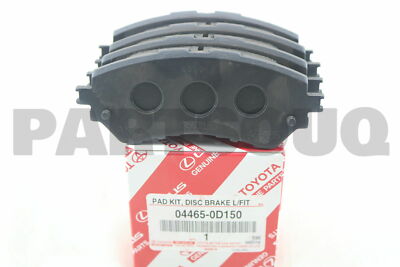 044650D150 Genuine Toyota PAD KIT, DISC BRAKE, FRONT 04465-0D150 | eBay