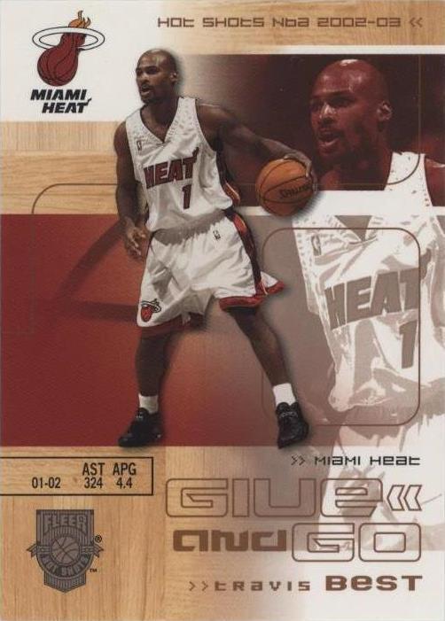 2002-03 Fleer Hot Shots - Give and Go Eddie Jones, Travis Best #114 Hot ...