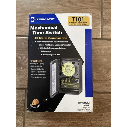 Intermatic T101 120-Volt SPST 24 Hour Mechanical Time Switch with ...