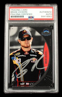 Brian Vickers Signed 2008 Press Pass Eclipse #25 (PSA) - A | eBay