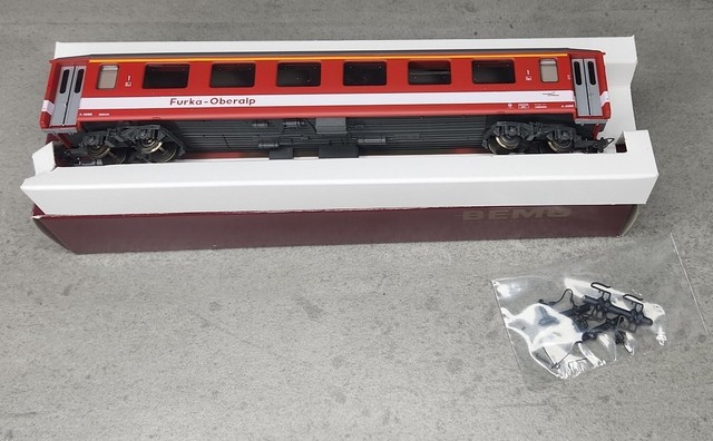 Bemo H0m 3252 215 Passenger Car Glacier Express 1 Class Furka Oberalp ...