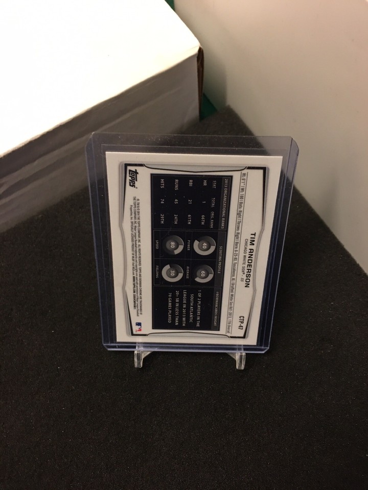 Tim Anderson 2014 Bowman Chrome card CTP-47 Chicago White Sox Prospect ...