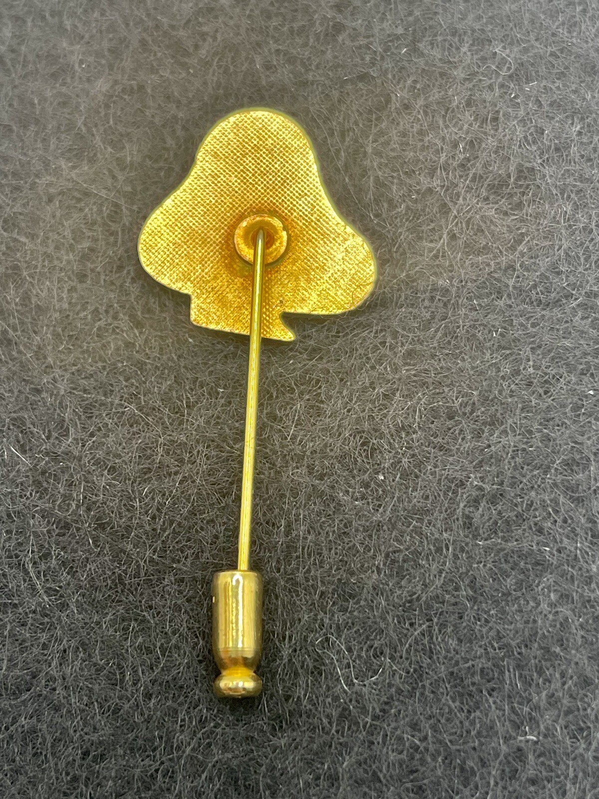 Vintage Gold Tone Cloisonné Mushroom Shroom Stickpin Lapel Stick Pin ...