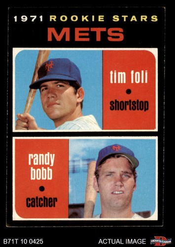 1971 Topps #83 Tim Foli / Randy Bobb Mets RCs RC 6 - EX/MT | eBay