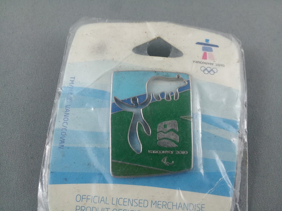 2010 Winter Paralympic Games Pin - Man and Bear - New in Original ...