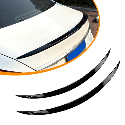 Universal 1.2M Black Car Rear Roof Trunk Spoiler Rear Wing Lip Trim ...