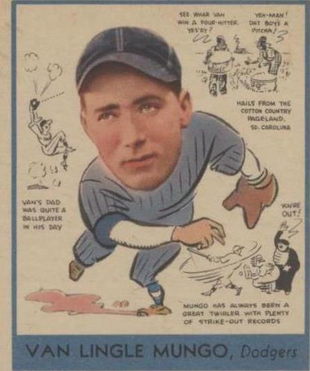 1938 Goudey Big League Chewing Gum - Van Mungo #278 (RC) for sale ...