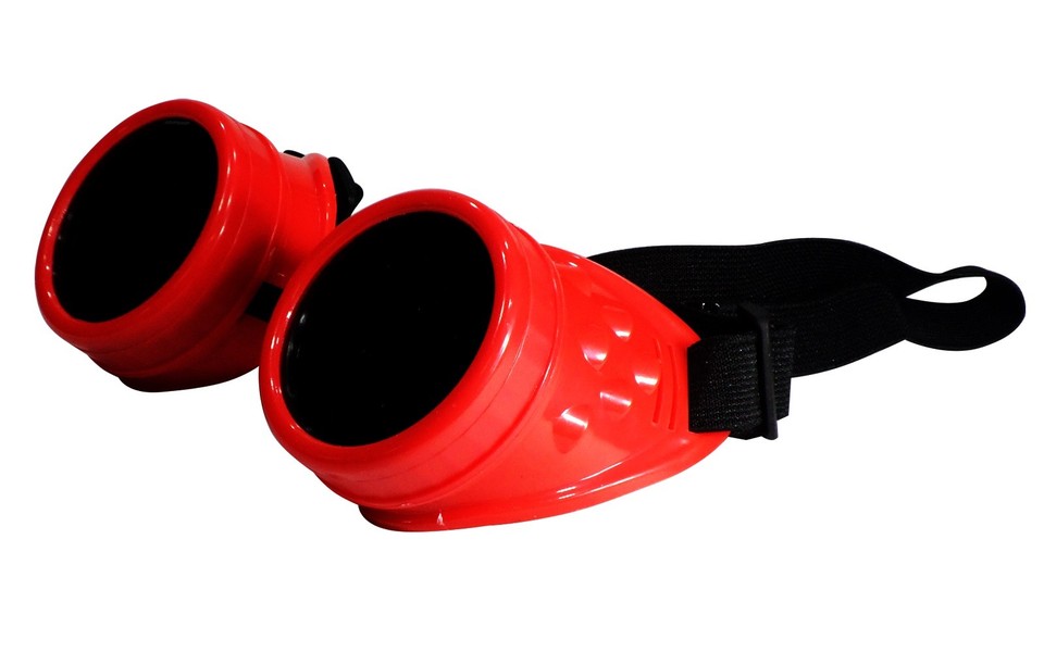 Cyber Goggles Steampunk Welding Goth Cosplay Vintage Goggles - Rustic ...