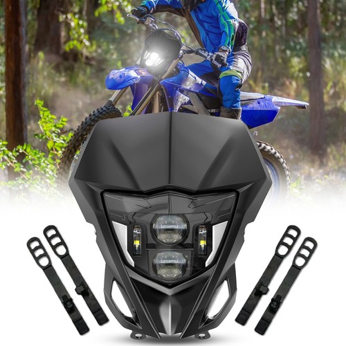 DRL LED Headlight Black for 2007-2024 Yamaha WR450F WR250F Enduro ...