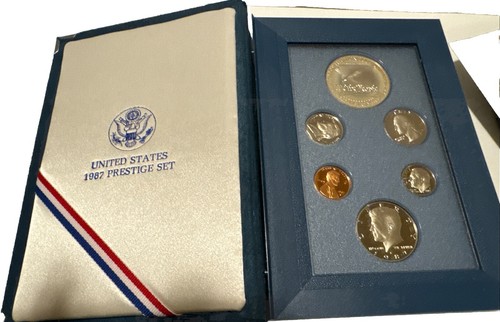 1987 PRESTIGE Proof Set. U.S. Mint Made. Complete & Original. With Box ...