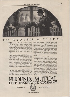 Phoenix Mutual Life Insurance Company - 1923 - Vintage Magazine ...