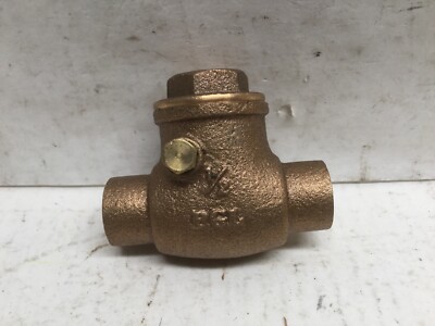 PGL 1/2” Sweat Connection Brass Swing Check Valve 200 WOG | eBay