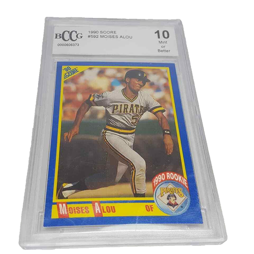 Moises Alou 1990 Score Rookie Card Graded 10 Mint 592 Pittsburgh ...
