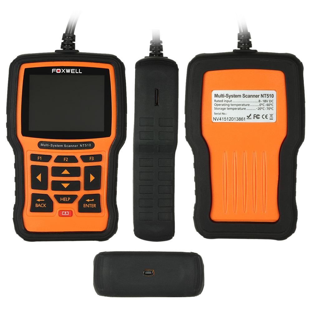 FOXWELL NT510 OBD2 Auto Fault Code Reader Reset Diagnostic Scan Tool