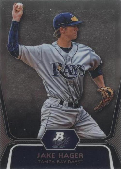 2012 Bowman Platinum - Prospects Jake Hager #BPP74 Refractor (RC) for ...