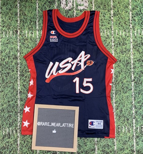 Nba Basketball Champion Hakeem Olajuwon Sz 48 Jersey 1996 Dream Team ...