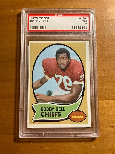 1970 Topps Football Bobby Bell #154 PSA 7 NM Chiefs | eBay