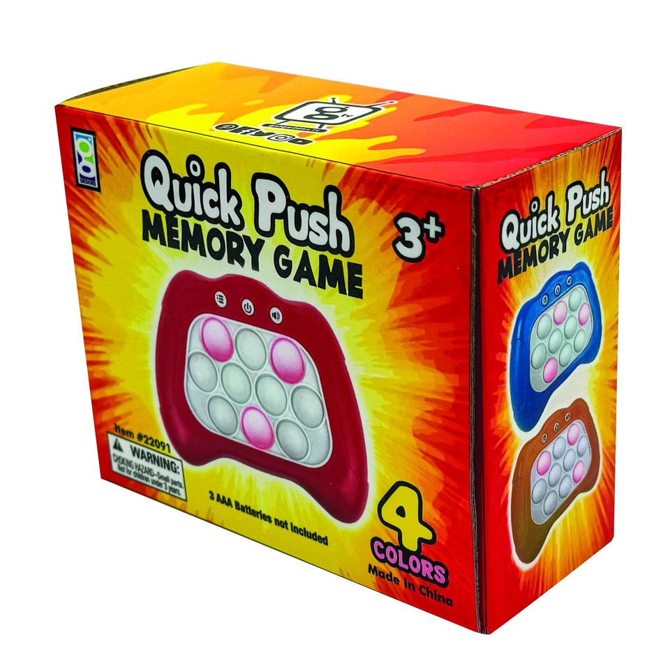 Raymond Quick Push Memory Game (6 Per ) - Mini Handheld Quick Push Pop ...