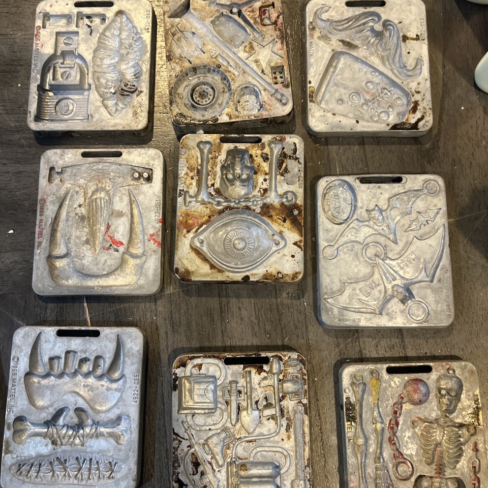 Lot of Mattel 1966 Thing Maker Fright Factory Monster Molds | eBay