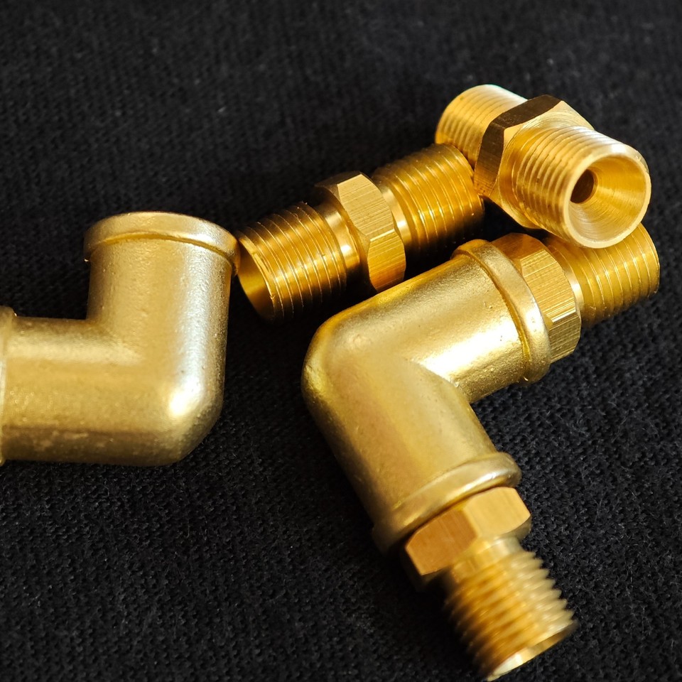 2p 1/4 x 40 TPI Pipe 90 Degree Elbow Connector for Live Steam Model ...