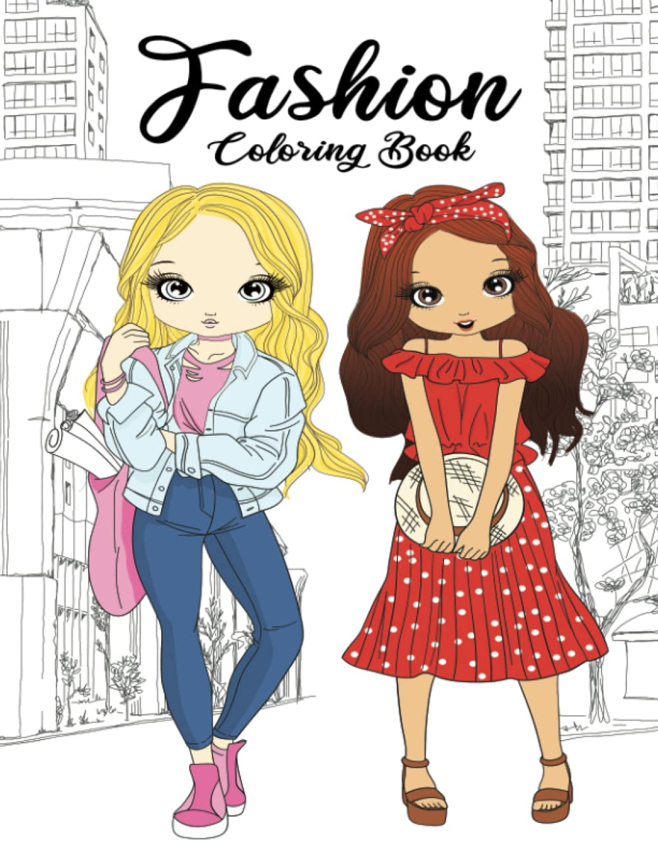 Coloring Pages For Girls 12 And Up Fashion Coloring Book For Black
