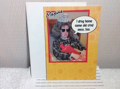 SHOEBOX MAXINE GET WELL GREETING CARD HALLMARK New w/Envelope “I drug ...