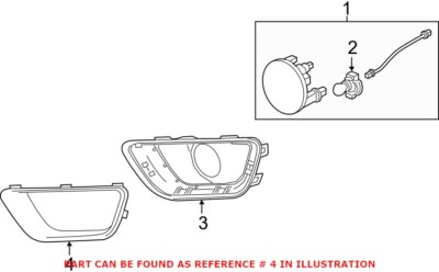 Genuine OEM GM Front Driver Left Fog Light Trim For Chevrolet Colorado ...
