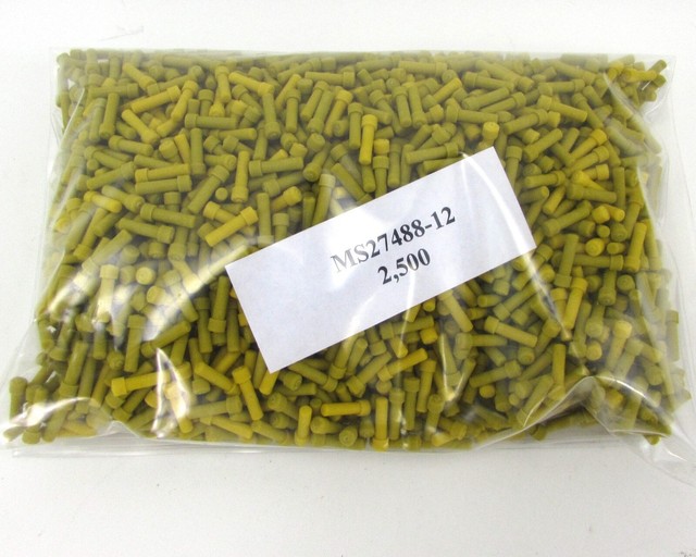 Lot of (2,500) MS27488-12 Electrical Connector Sealing Plugs 12AWG =NOS ...