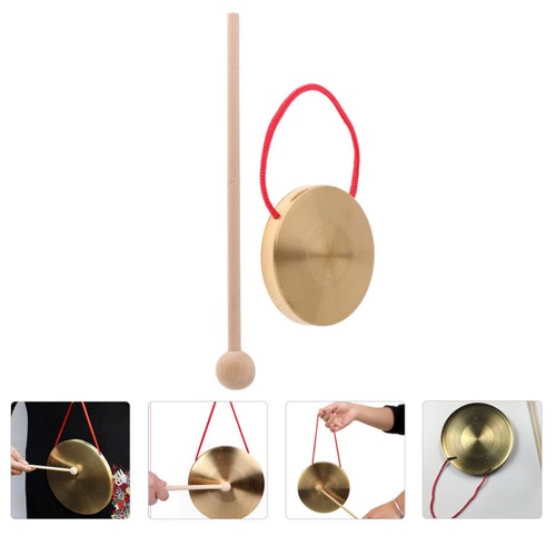 Mini Gongs Et Tambours Enfant Instrument De Musique D'élément Chinois ...