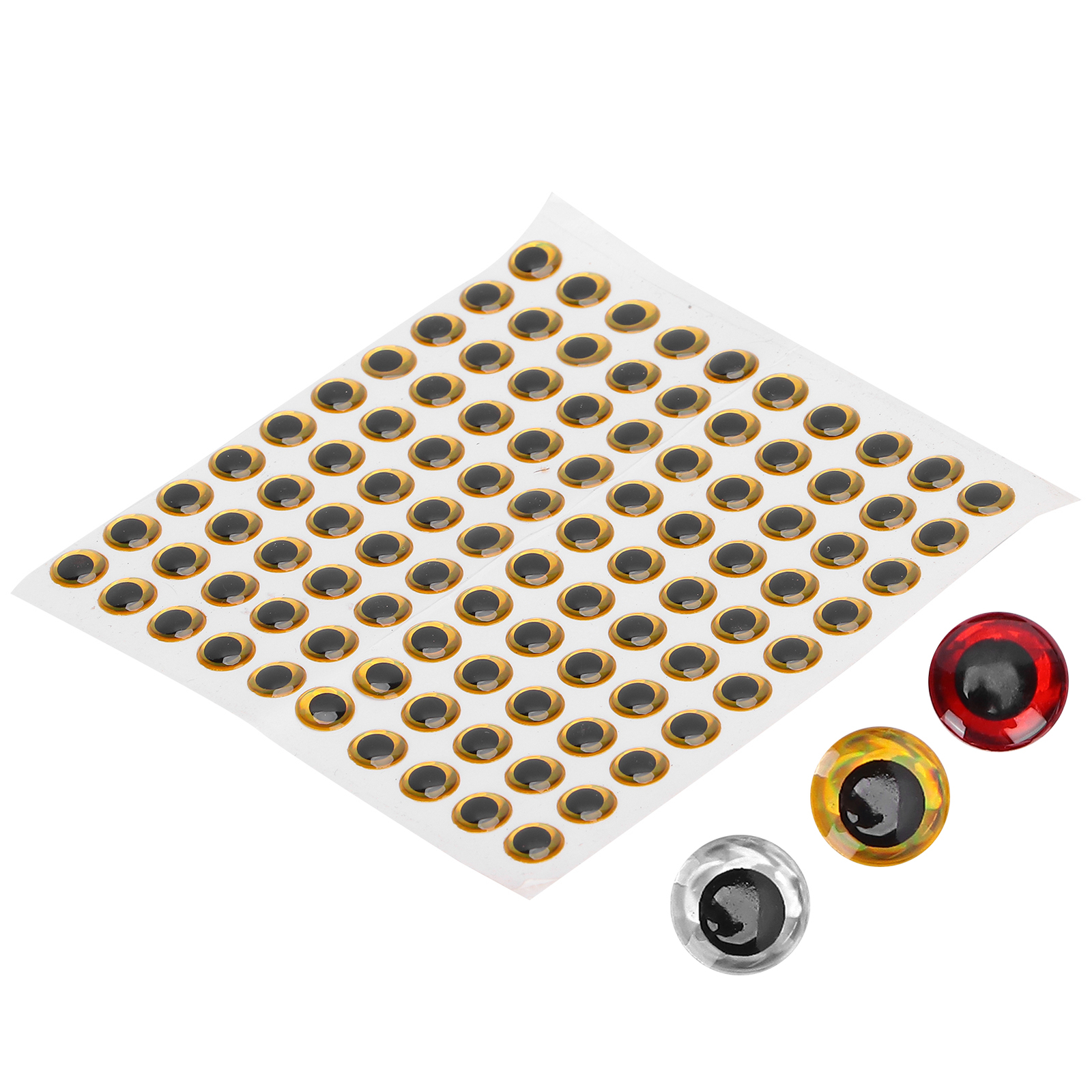 ZZ1 100PCS/Pack Fishing Lure Eye 9mm 3D Realistic Fishing Eyes For ...