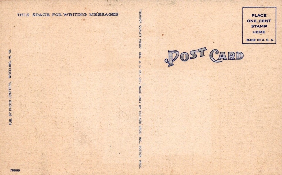 Bethany West Virginia Alexander Campbell Study Postcard | eBay