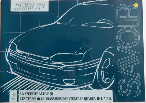 Brochure SAVOIR Renault SAFRANE / 6 de 02 / 1992 | eBay