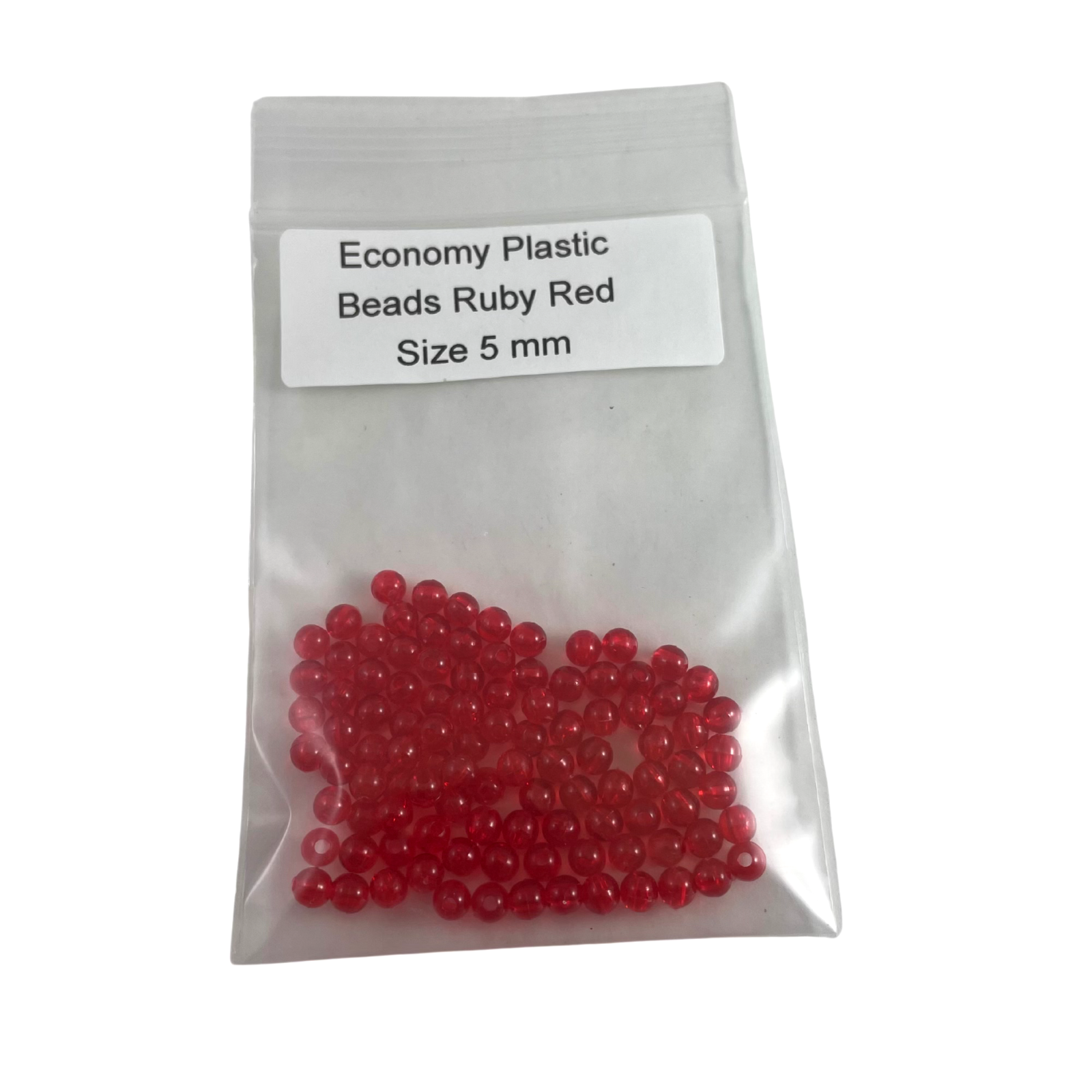 Economy Plastic Ruby Red Beads, Fishing Lure Beads, 5mm, 100 Pack | eBay