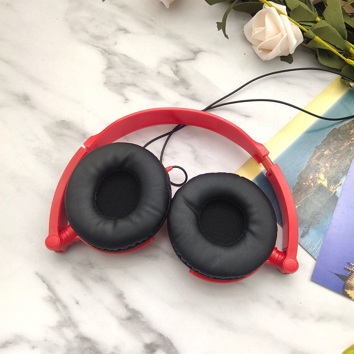 Over Ear Kopfhörer mit Kabel Headset HiFi Sound Musik Stereo Klinke ...