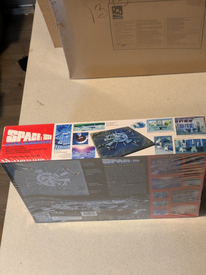4-SPACE 1999 Model Kits: 2 ALPHA MOONBASE AMT Ertl 1/72 Scale, 2 Hawk ...