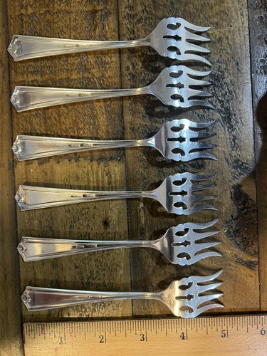 Set of Six Antique Potomac by SSMC Saart Solid Sterling Silver Forks | eBay