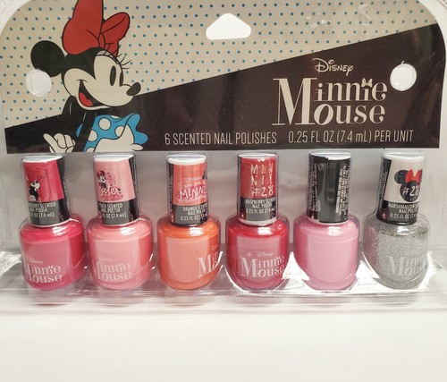 DISNEY MINNIE MOUSE 6 SCENTED NAIL POLISHES | eBay