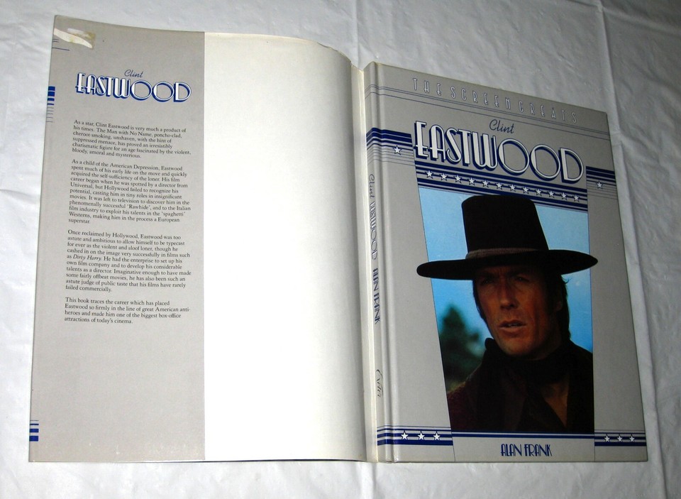 The Screen Greats Clint Eastwood by Alan Frank (1982, HC, DJ) 1st Ed ...