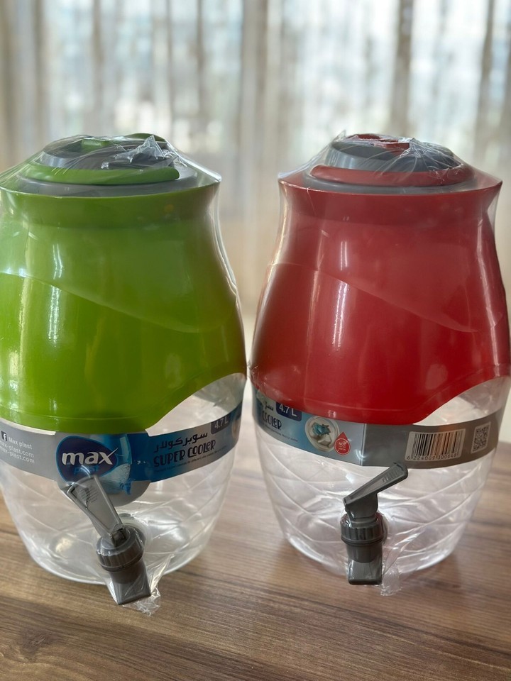 4.7 L Drinks Dispenser Water Juice Jar Server Party With Tap Top Lid ...